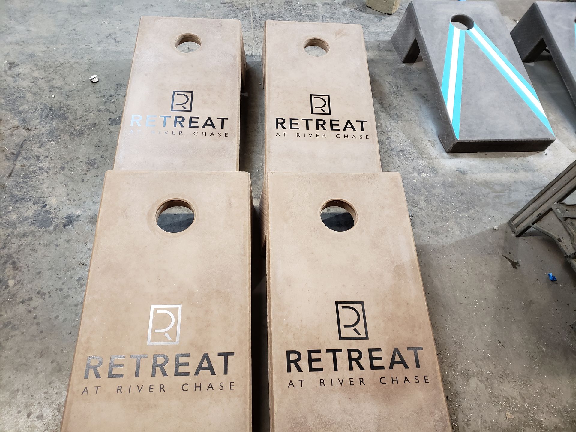 Durable Concrete Cornhole Boards for Parks & Backyards