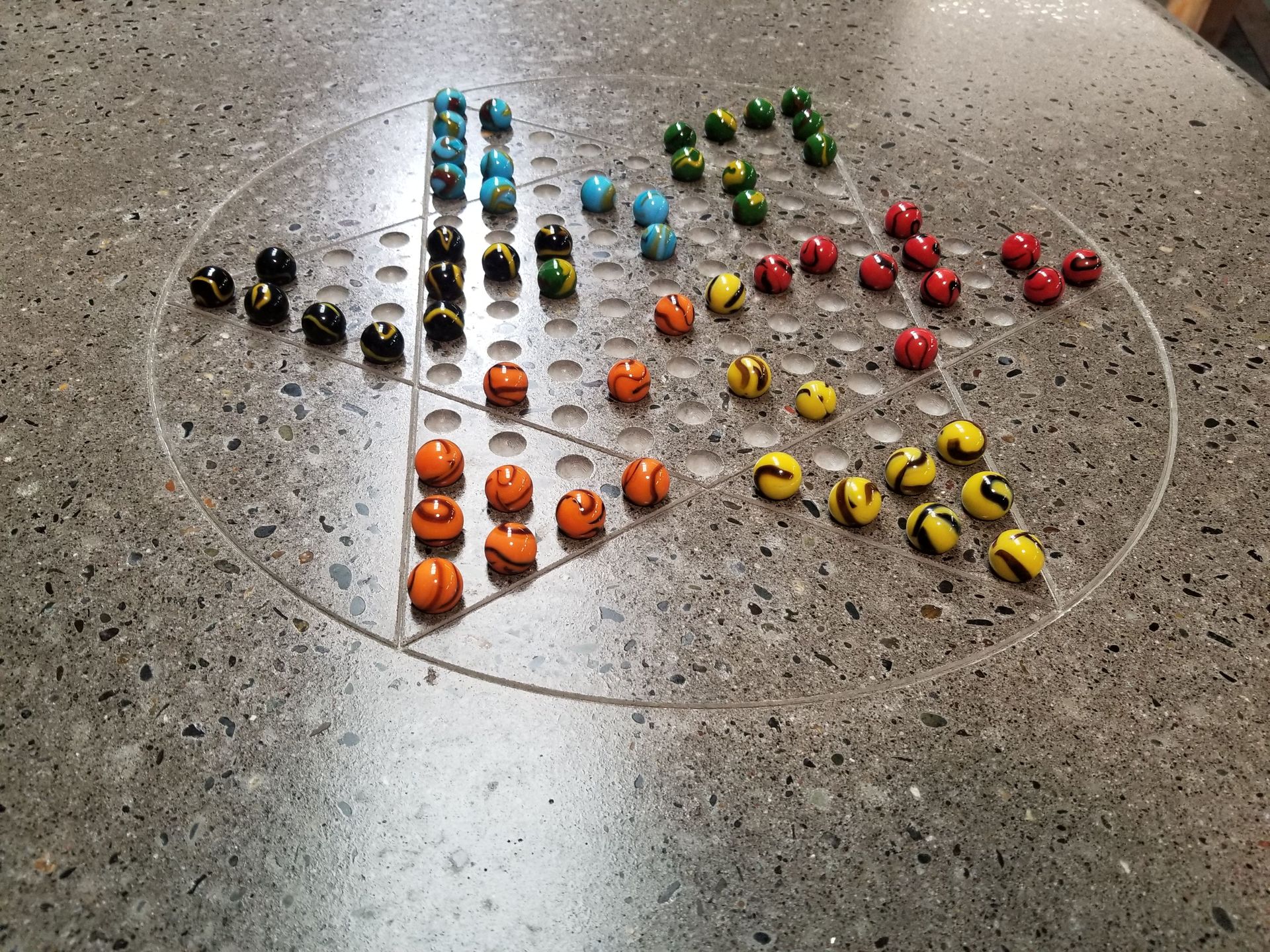 Concrete Chinese Checkers Table | Outdoor Game Tables for Parks